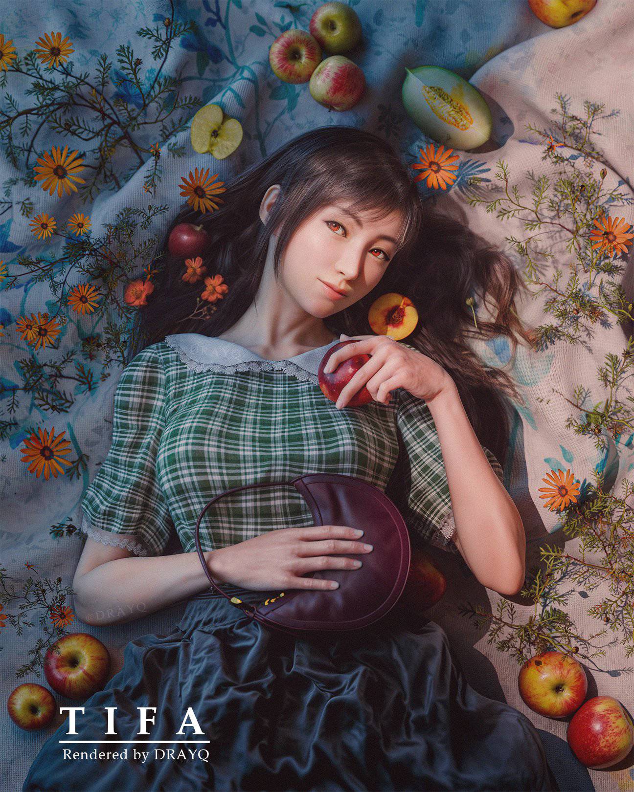 3D大神晒蒂法新图！邻家少女风清纯诱人_最终幻想系列|游民星空